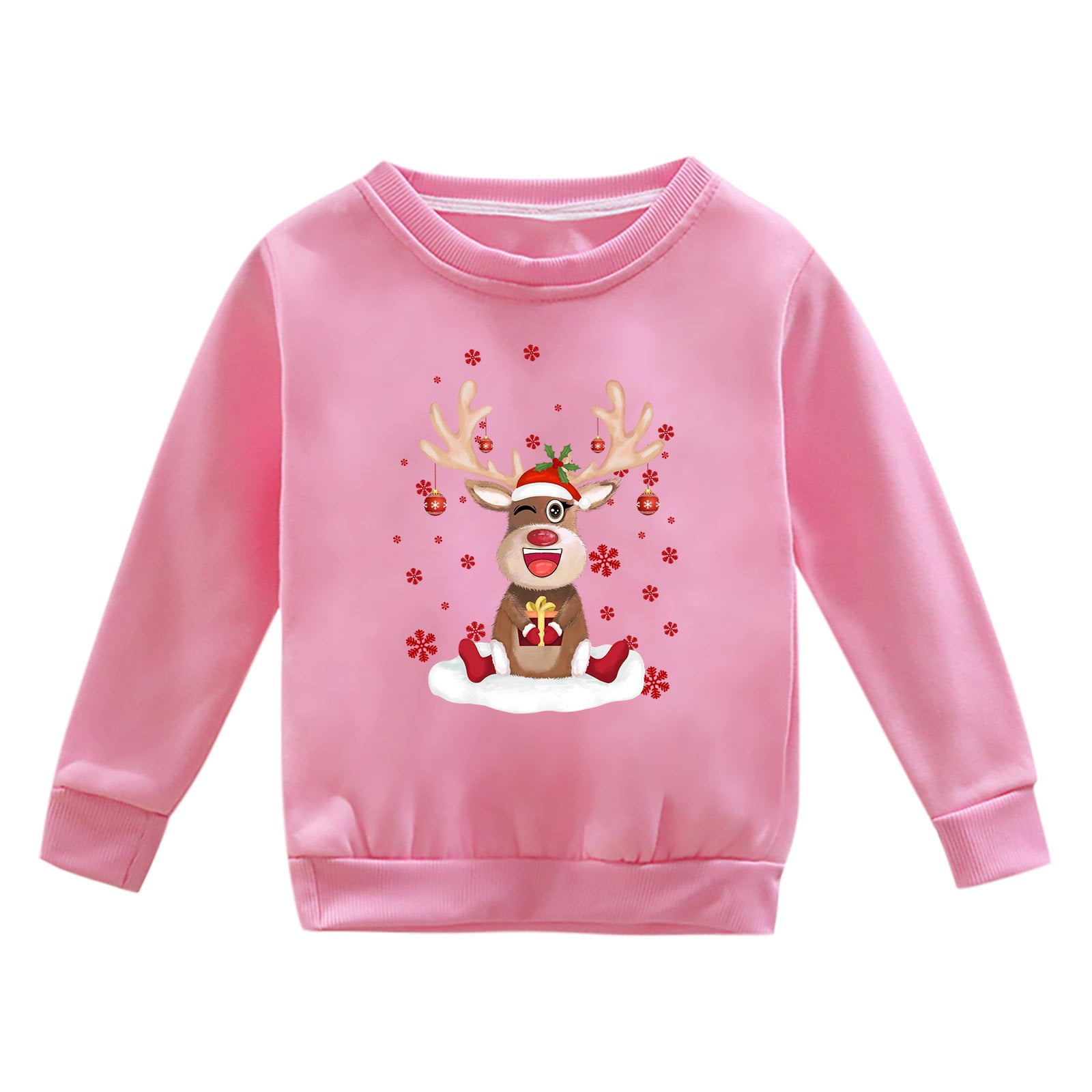 FDDMis Girl Long Sleeve Shirts Girl Shirts Size 10-12 Red Christmas ...