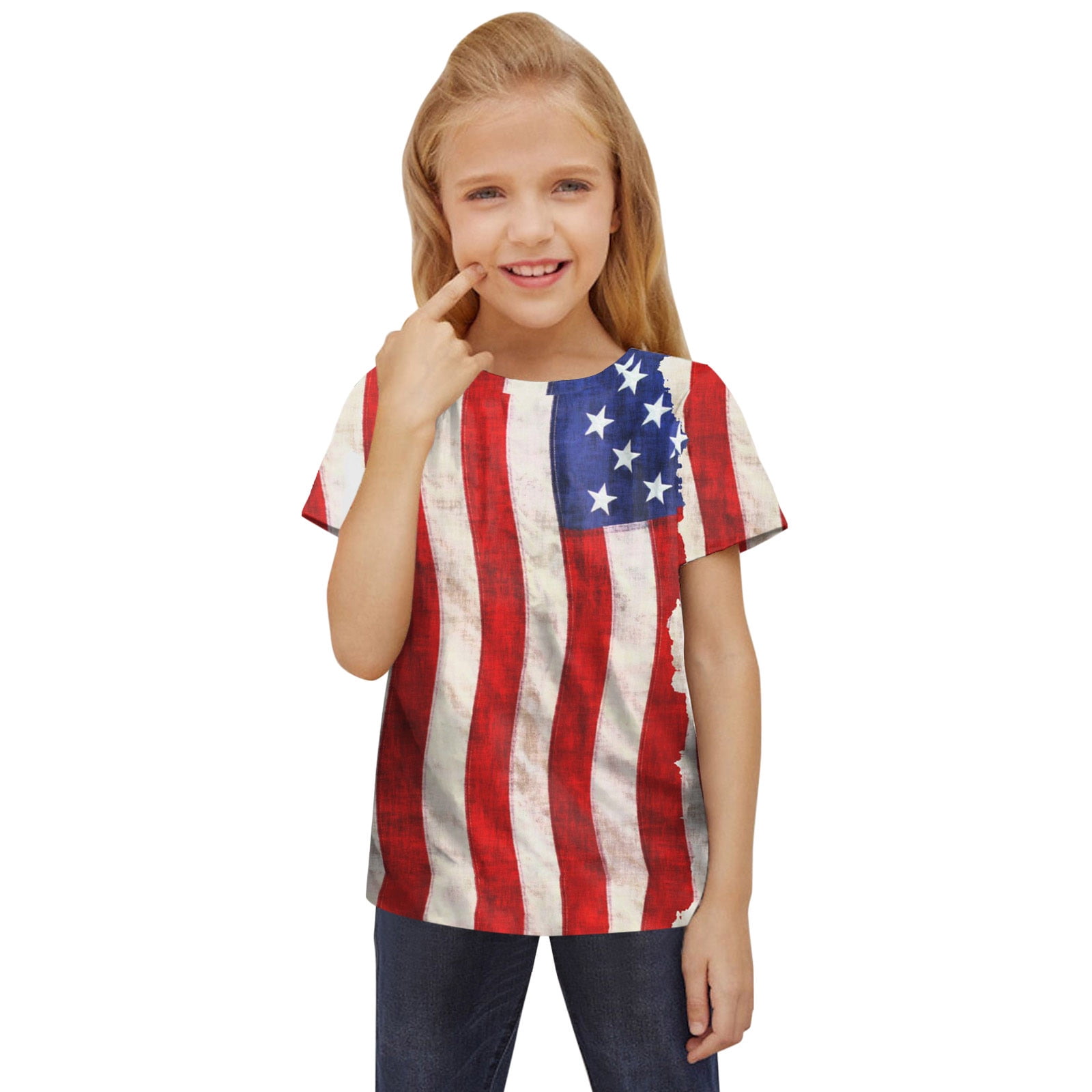 FDDMis Girls Graphic Tees Sparkly Tops for Girls Tops Size 8-10 Sweat ...