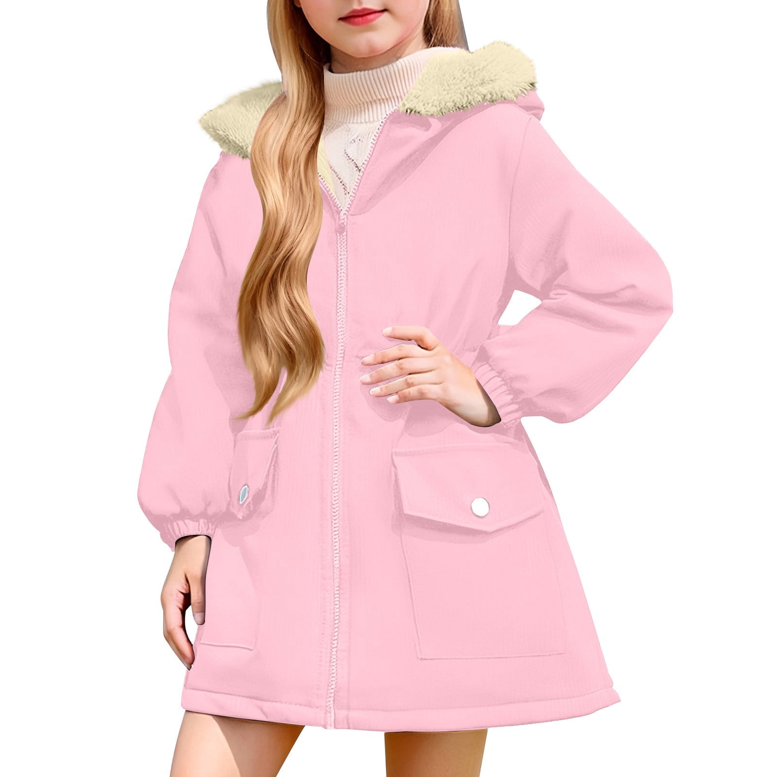 FDDMis Girls Down Winter Coat Kids Snow Jacket Boys Bomber Jacket Fall ...