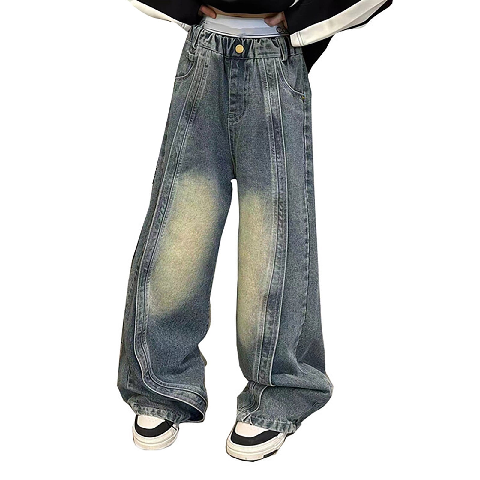 FDDMis Jeans Ripped Lined Pants Girls Khaki Pants 7t Girls Clothes Teen ...