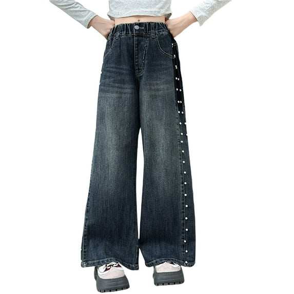 FDDMis Low Rise Flare Jeans Basketball Pants 3t Pants Cute Preppy ...