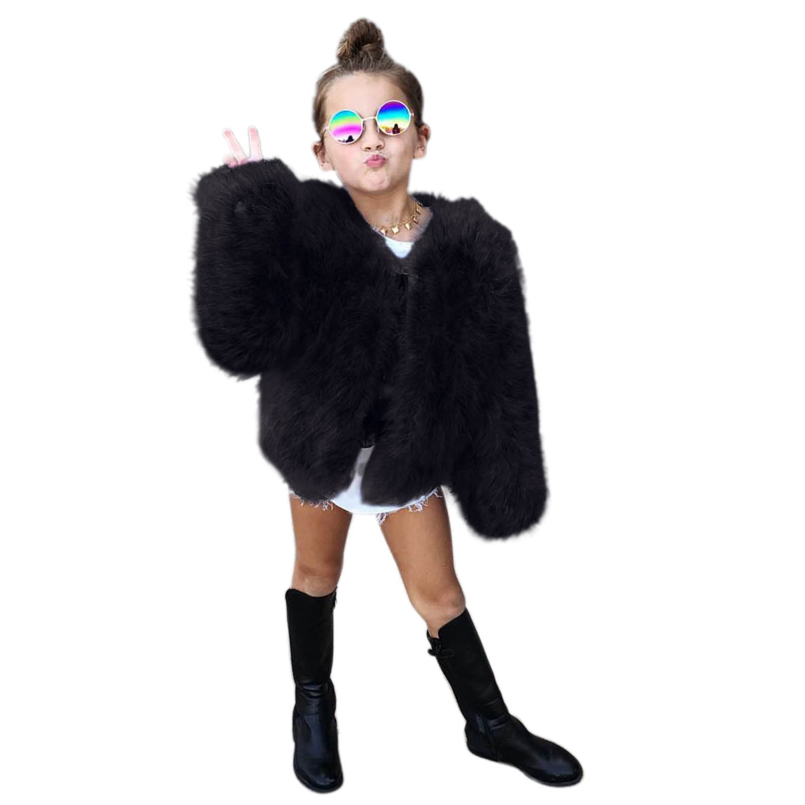 FDDMis Toddler Girl Pea Coat Toddler Winter Coat Girls Baby Winter ...