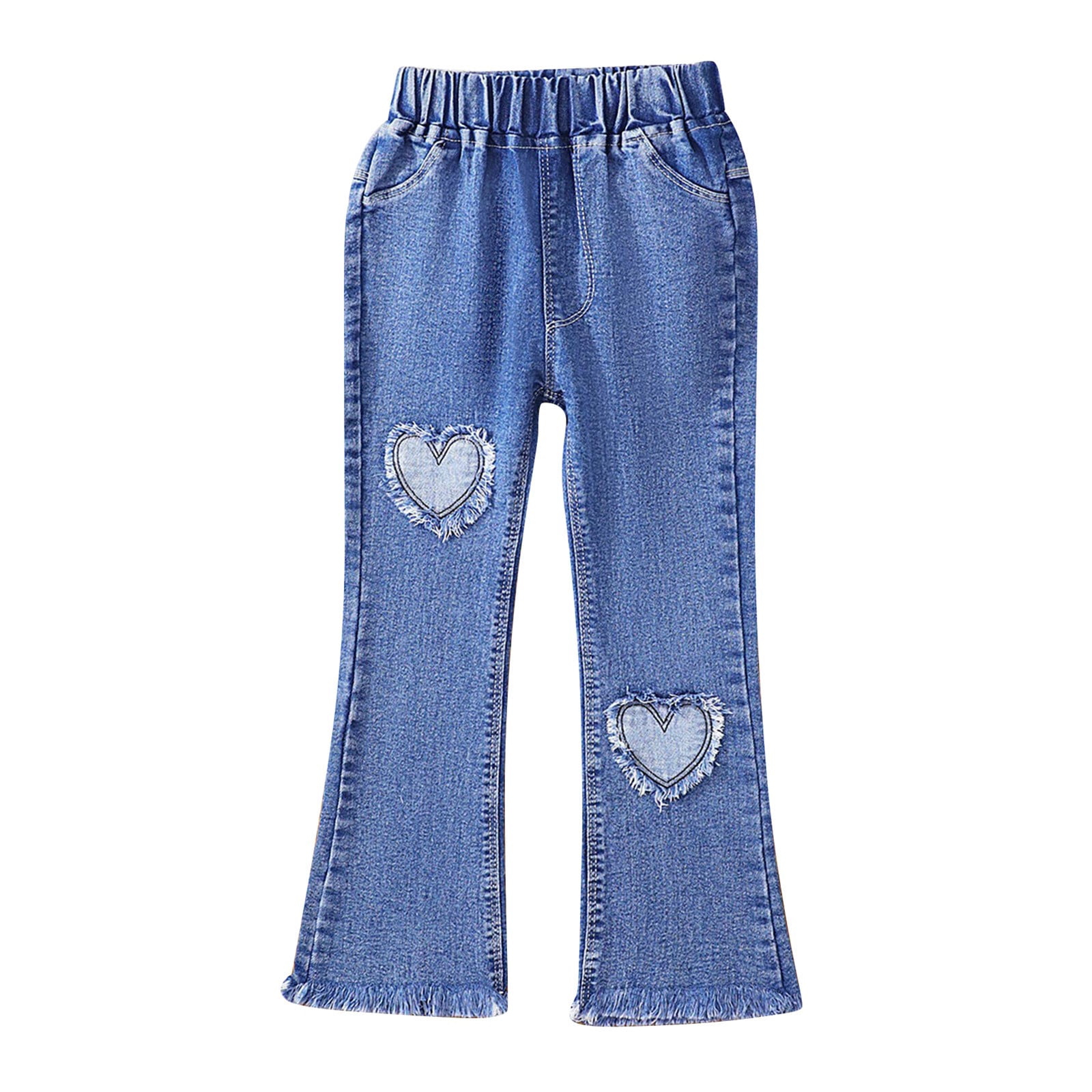 FDDMis Toddler Jeans Girls White Compression Pants Linen Pants Girls 5t ...