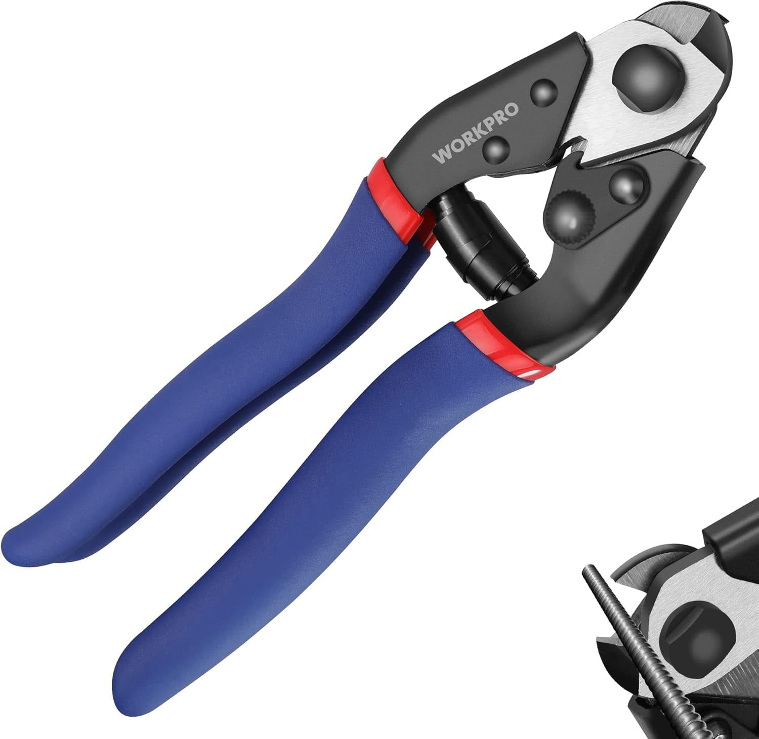 FDDZC Cable Cutter, 7-1/2 Inch Heavy Duty Wire Rope Cutter, Chrome ...