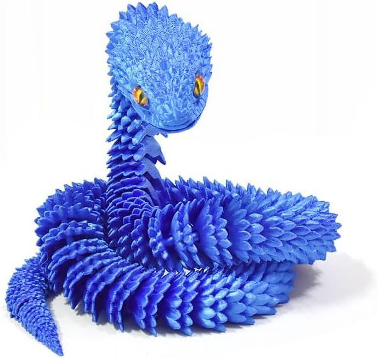 FDEEOM 12 in 3D Printed Snake Toys, Flexible 3D Printed Animal, Fidget ...