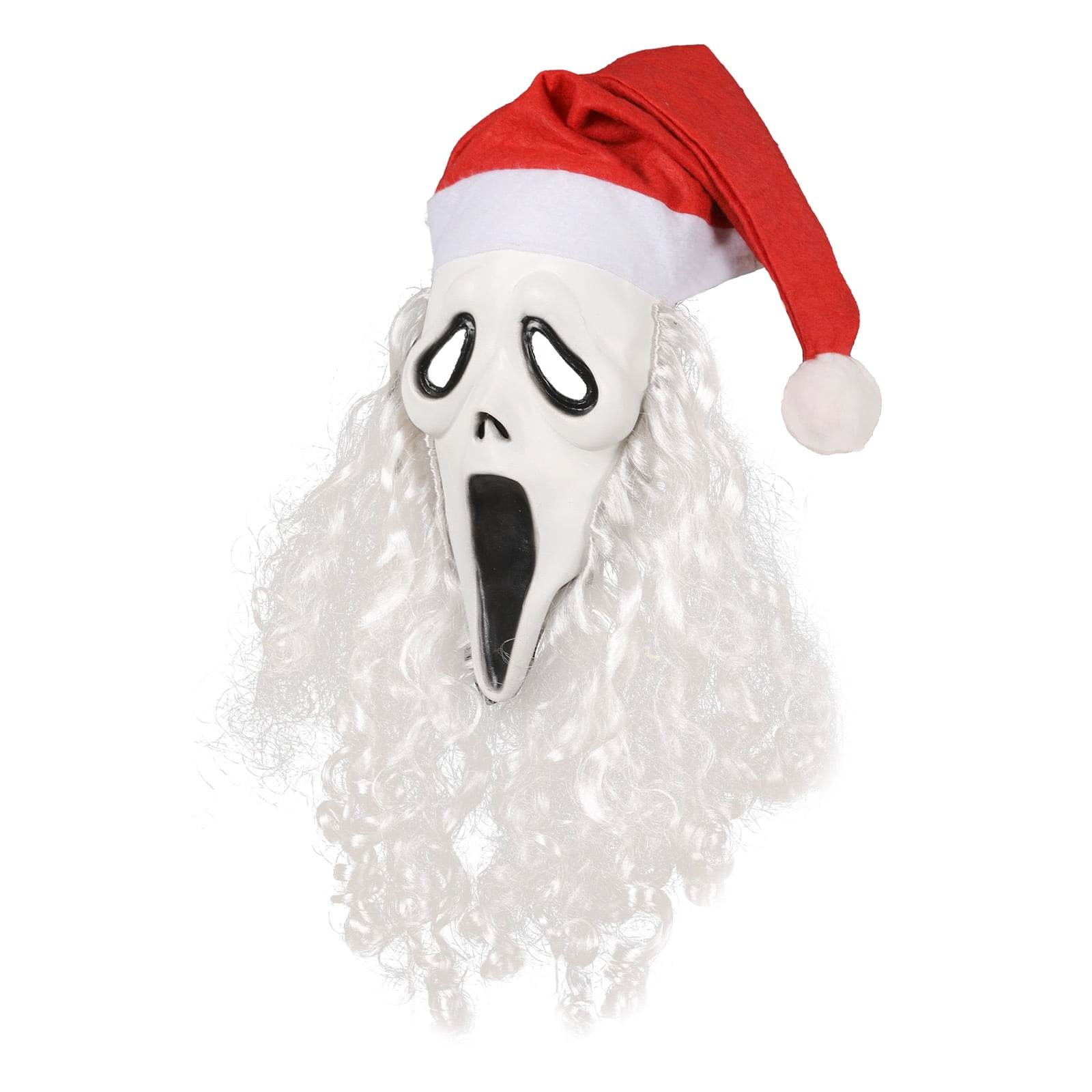 FDEEOM Christmas Ghostface Face Cover, Halloween Decorations Outdoor ...