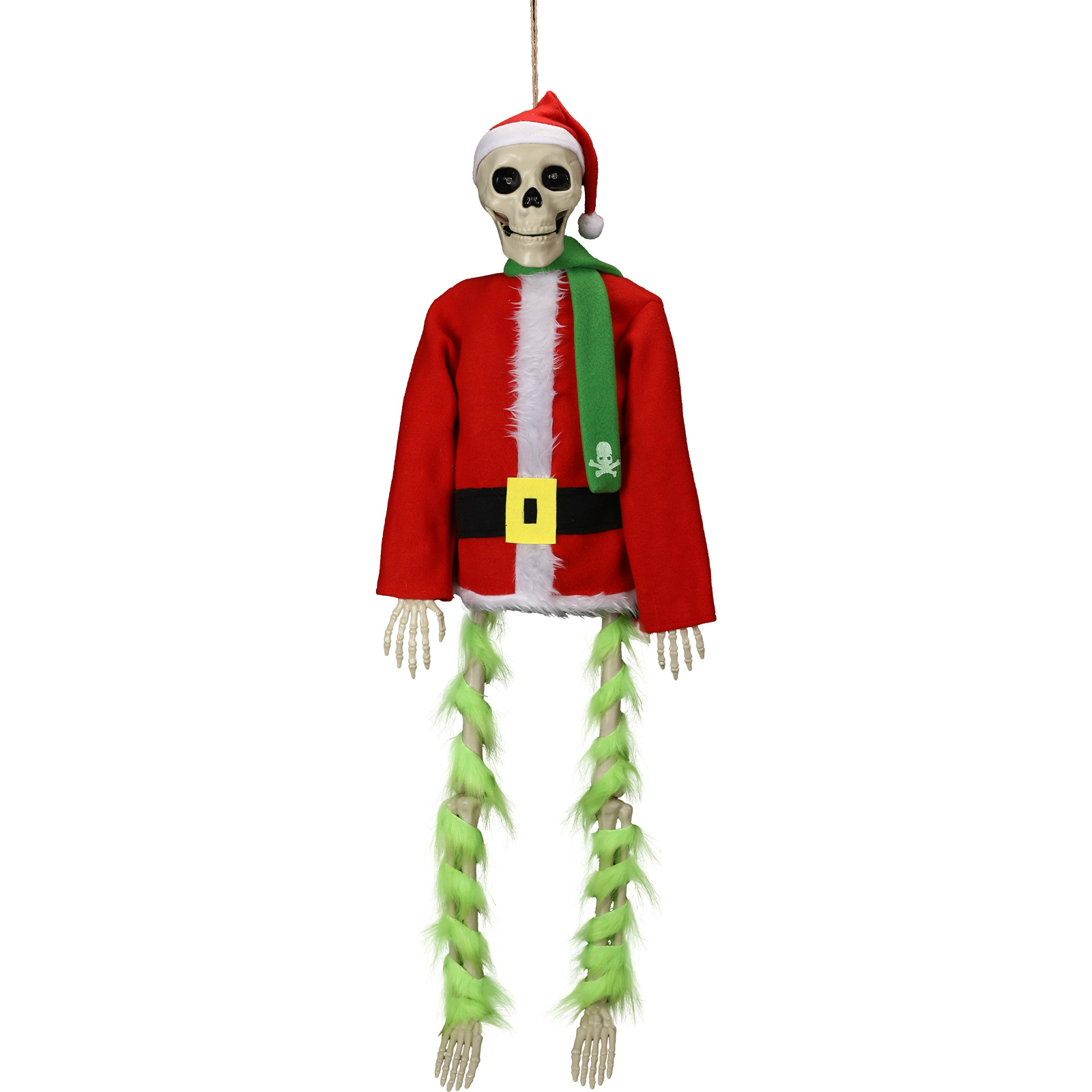 FDEEOM Christmas Tree Top 3 ft Skeleton Disfraz Accessories Santa Scarf ...