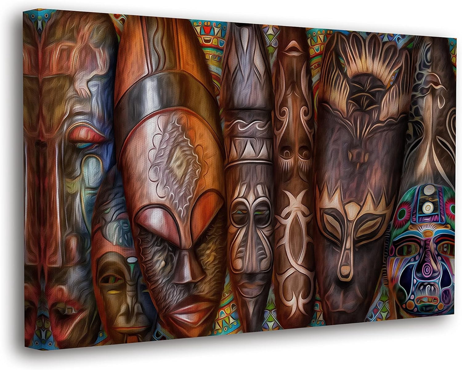 FDFW African Art Wall Decor, Black & Gold Bedroom Art, Ancient African ...