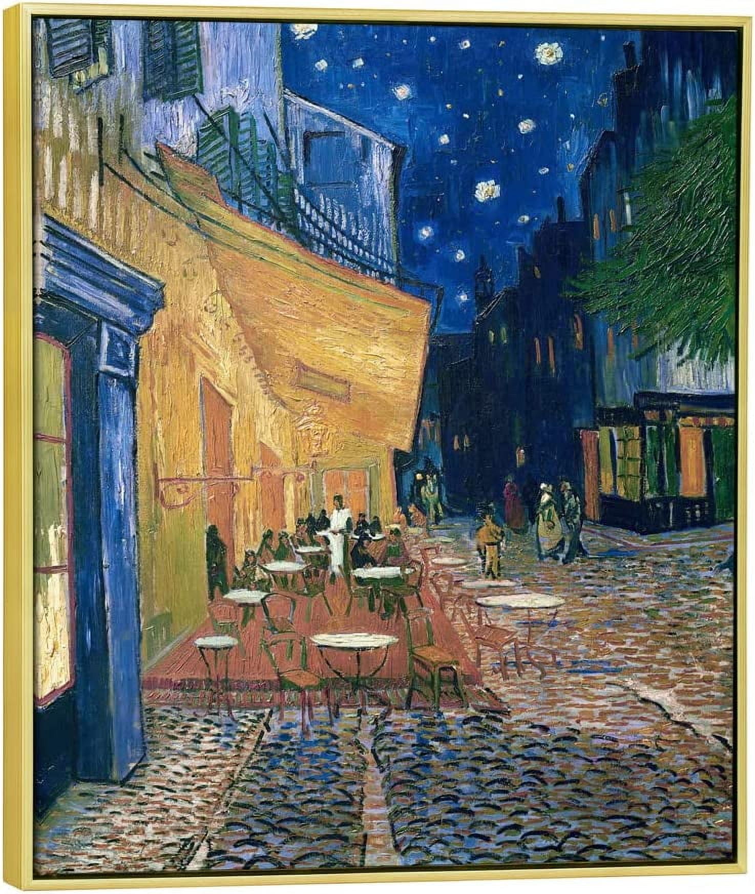 FDFW Art Canvas Prts of Cafe Terrace at Night Canvas Prts Wall Art by Van Gogh Patgs ...