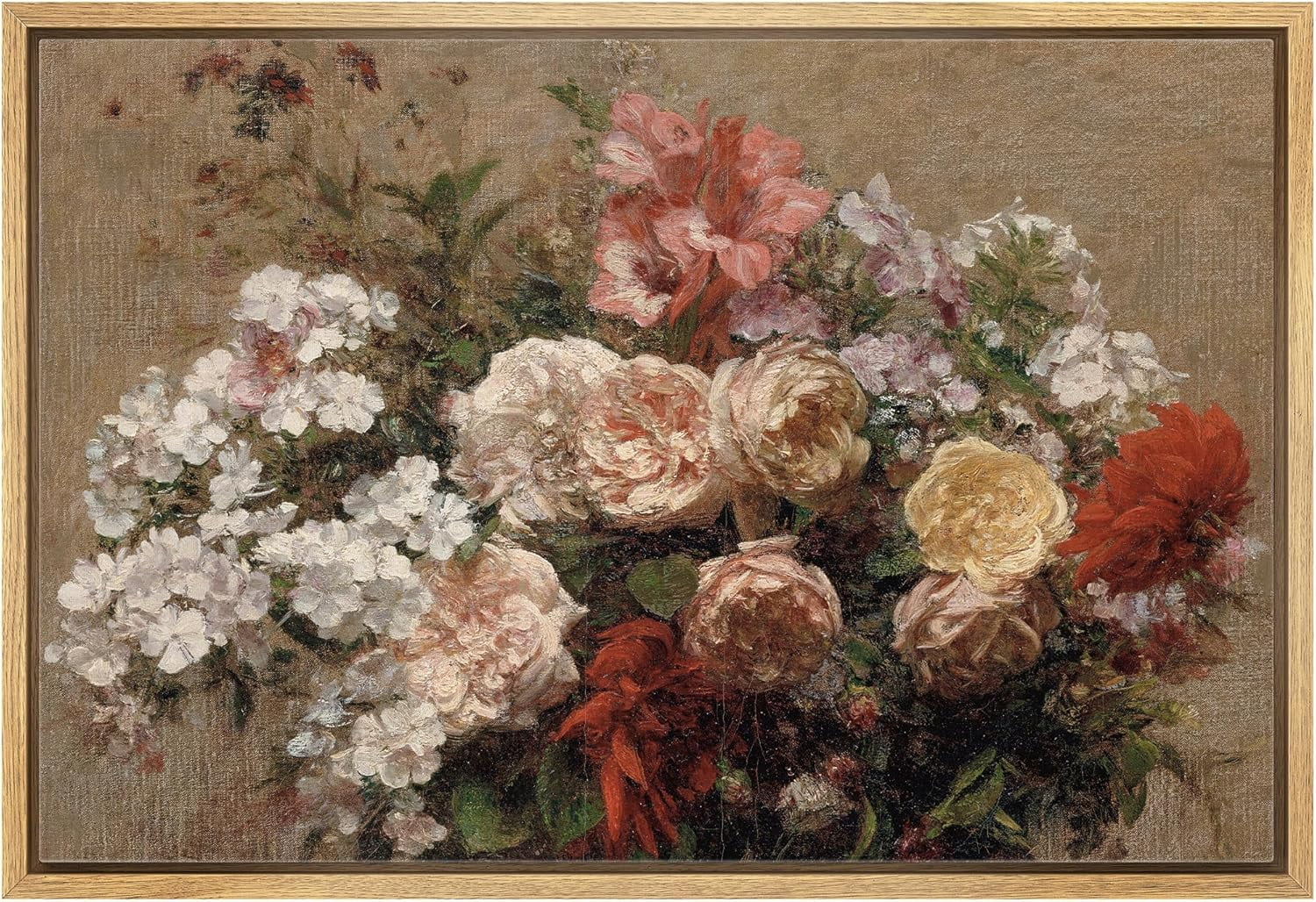 FDFW Canvas Prt Wall Art Vtage Clouds Elegant Retro-Style Illustrations ...