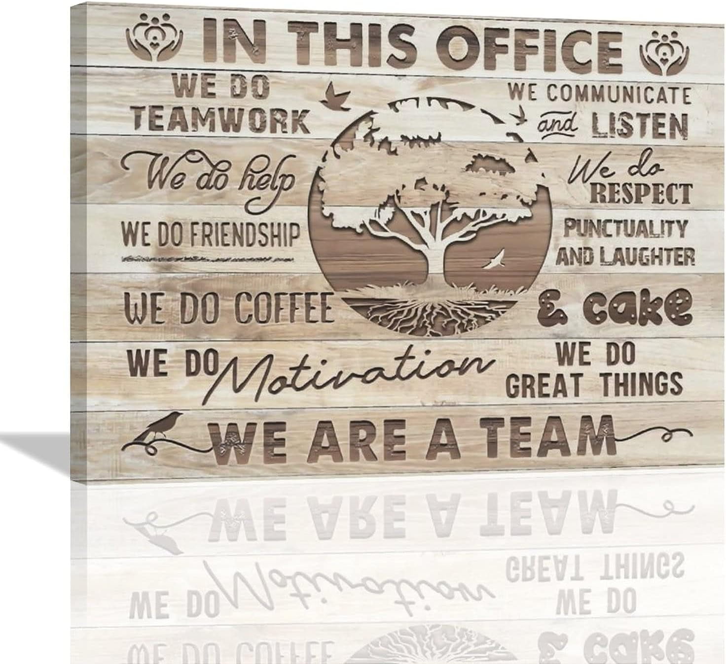 FDFW In This Canvas Wall Art Motivational Wall Art for We are A Team ...