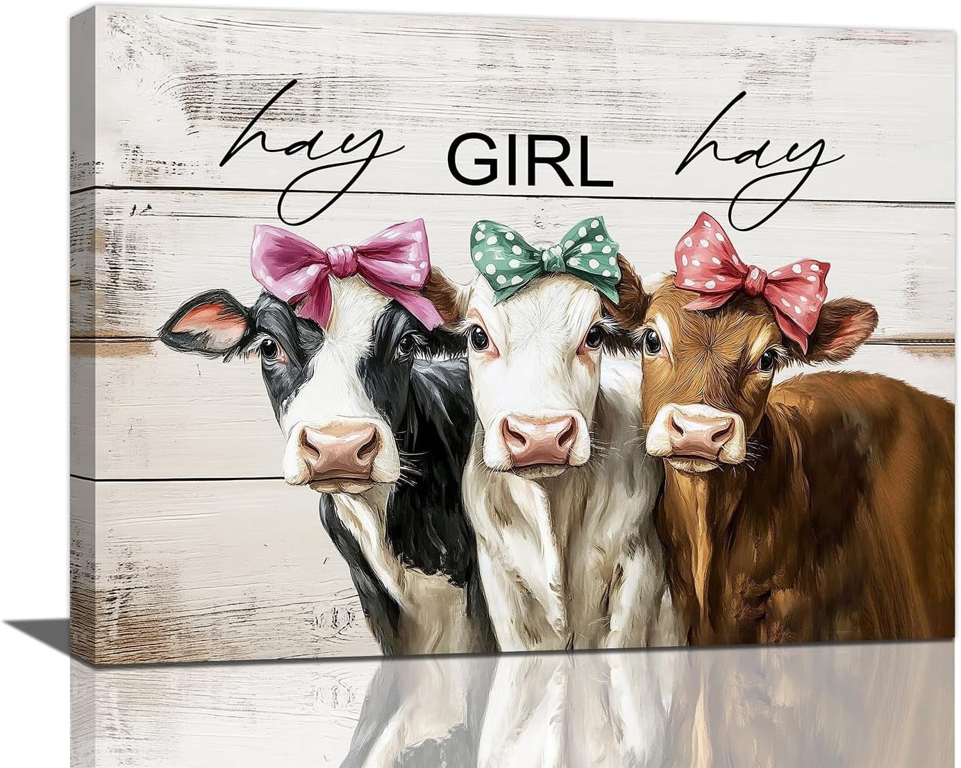 FDFW Cow Wall Art, Farmhouse Pictures Wall Decor, Cows Painting ...