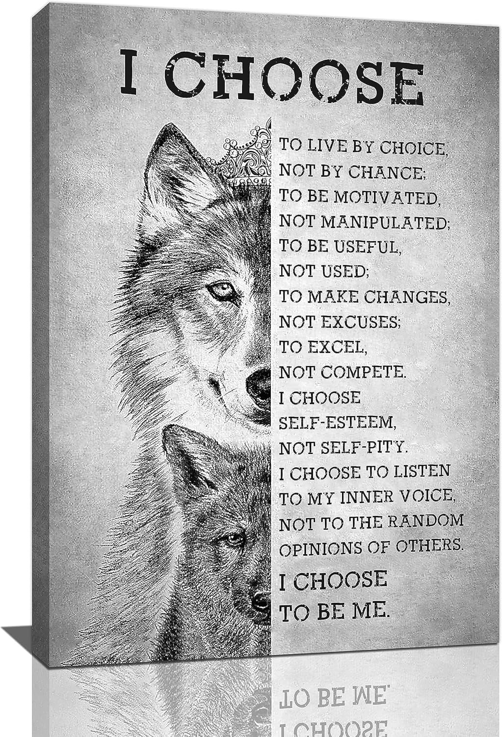 FDFW Wolf Wall Art Wolves Pictures Wall Decor spirational Poster Canvas ...