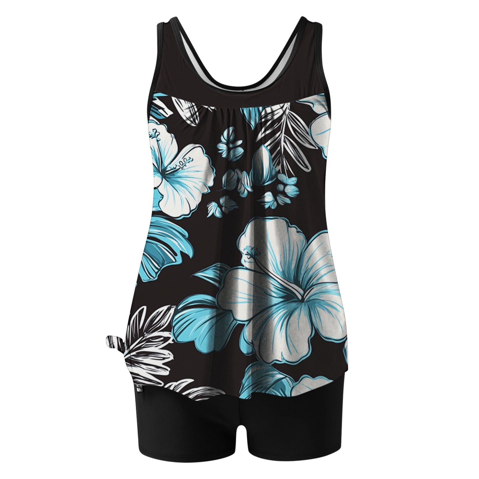 FDGIU ‌2025 Trendy Women's Floral Tankini Swimwear Set, Modest Athletic ...