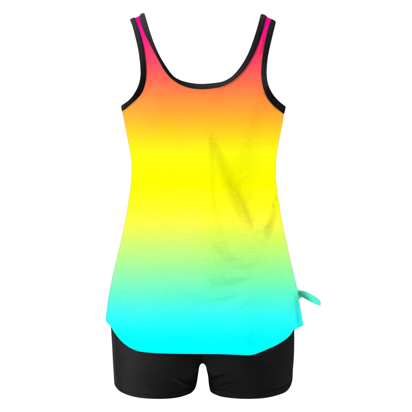 FDGIU 2025 Trendy Women's Solid Bathing Swimwear Set, Modest Athletic ...