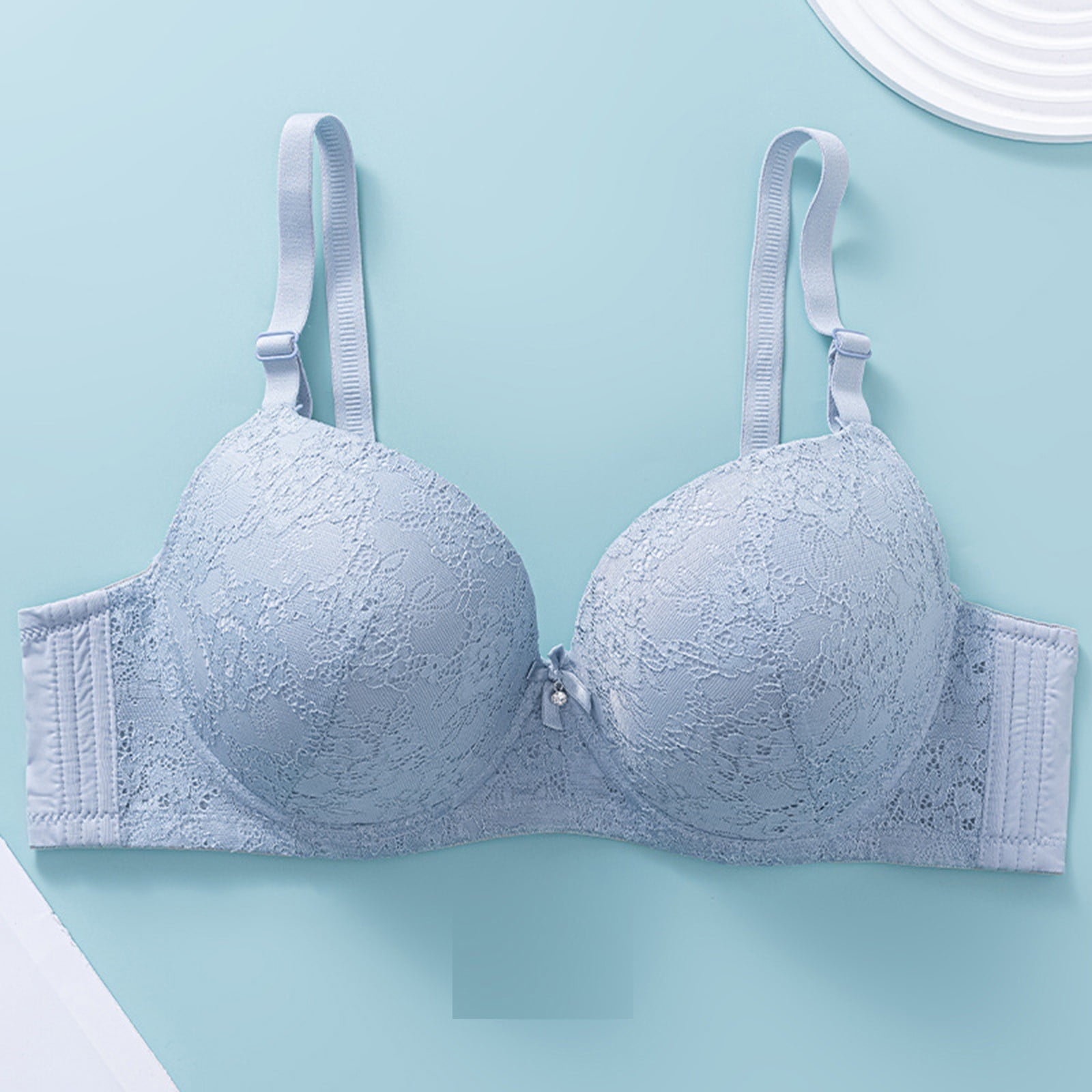 FDGIU 2025 Women's Lace Balconette Bra - Plus Size Underwire Side ...