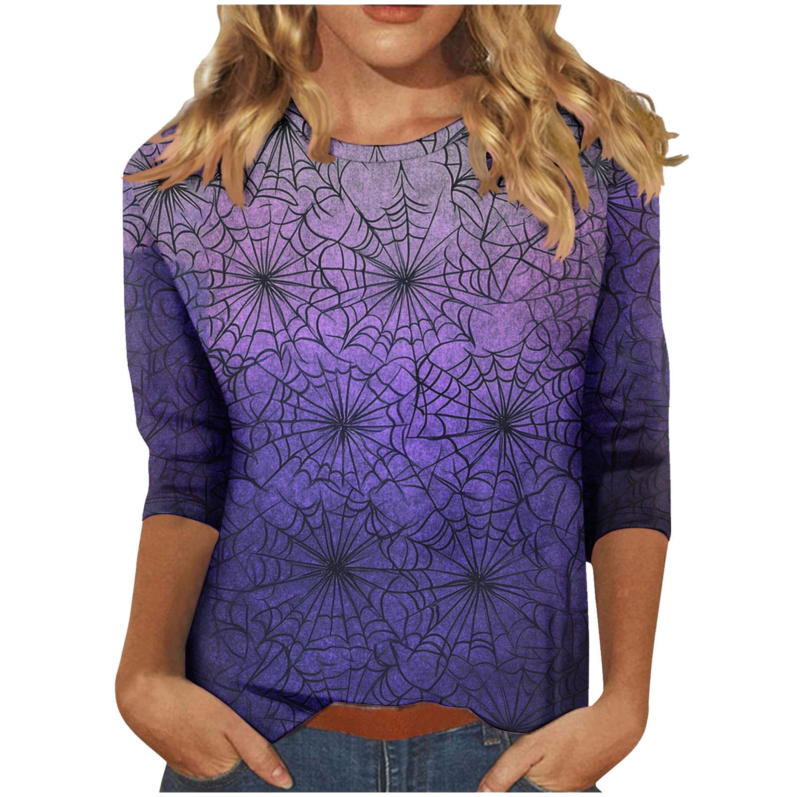 FDGIU 2025 Women's Plus Size Tunic Tops - Funny Halloween Novelty ...