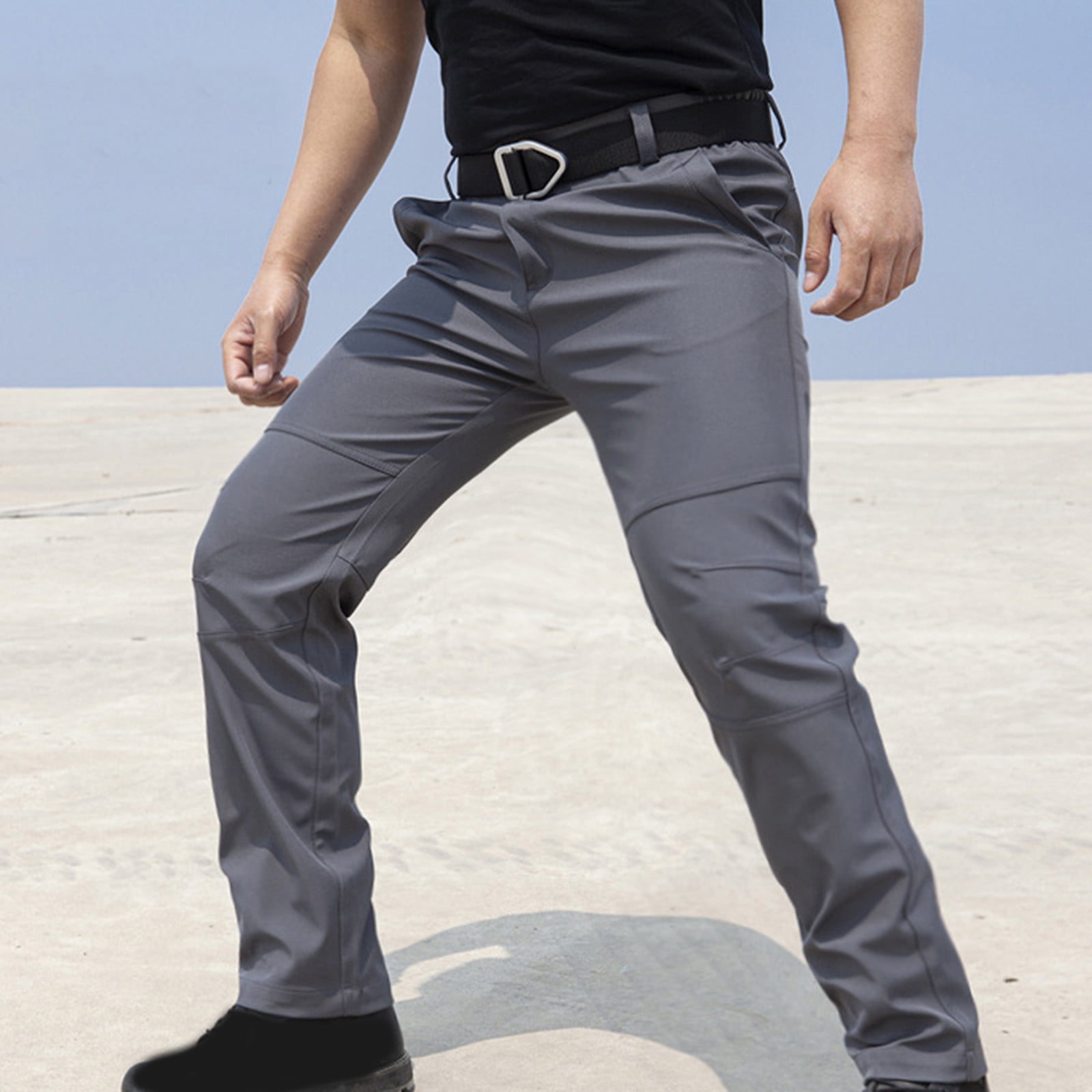 FDGIU Men's Flex Work Pants - Stretch Utility Cargo Pants with Durable ...