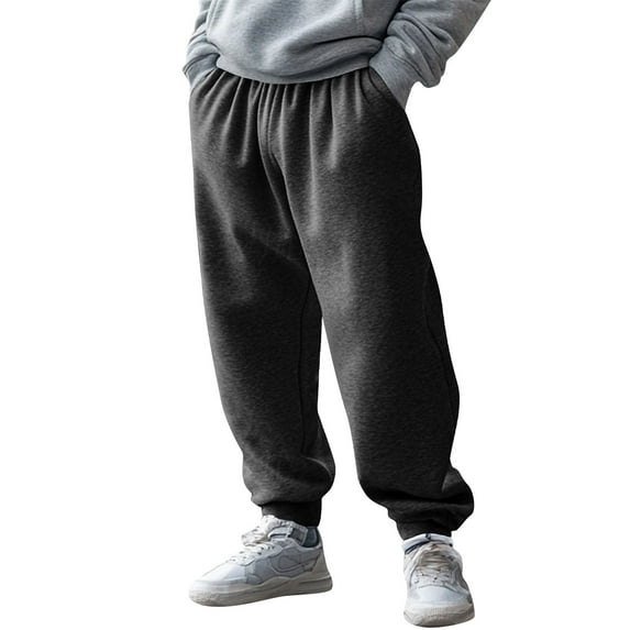 FDGIU Men's Relaxed Fit Soft Jogger Sweatpants - Drawstring Waist with ...