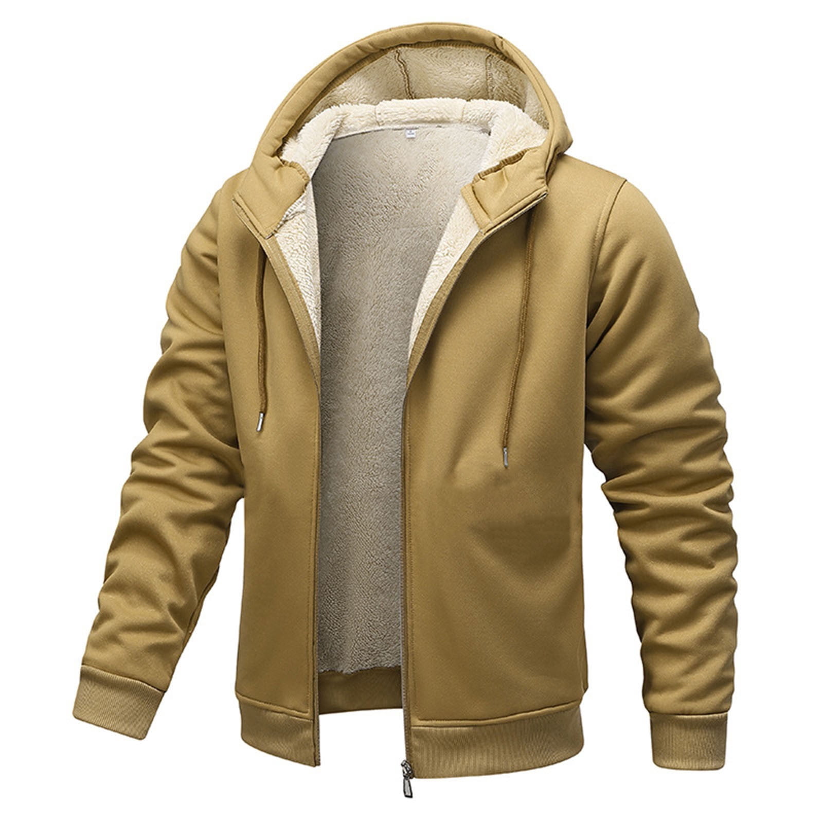 FDGIU Men's Thermal Fleece Hoodie - Winter Pullover Sweatshirt with ...