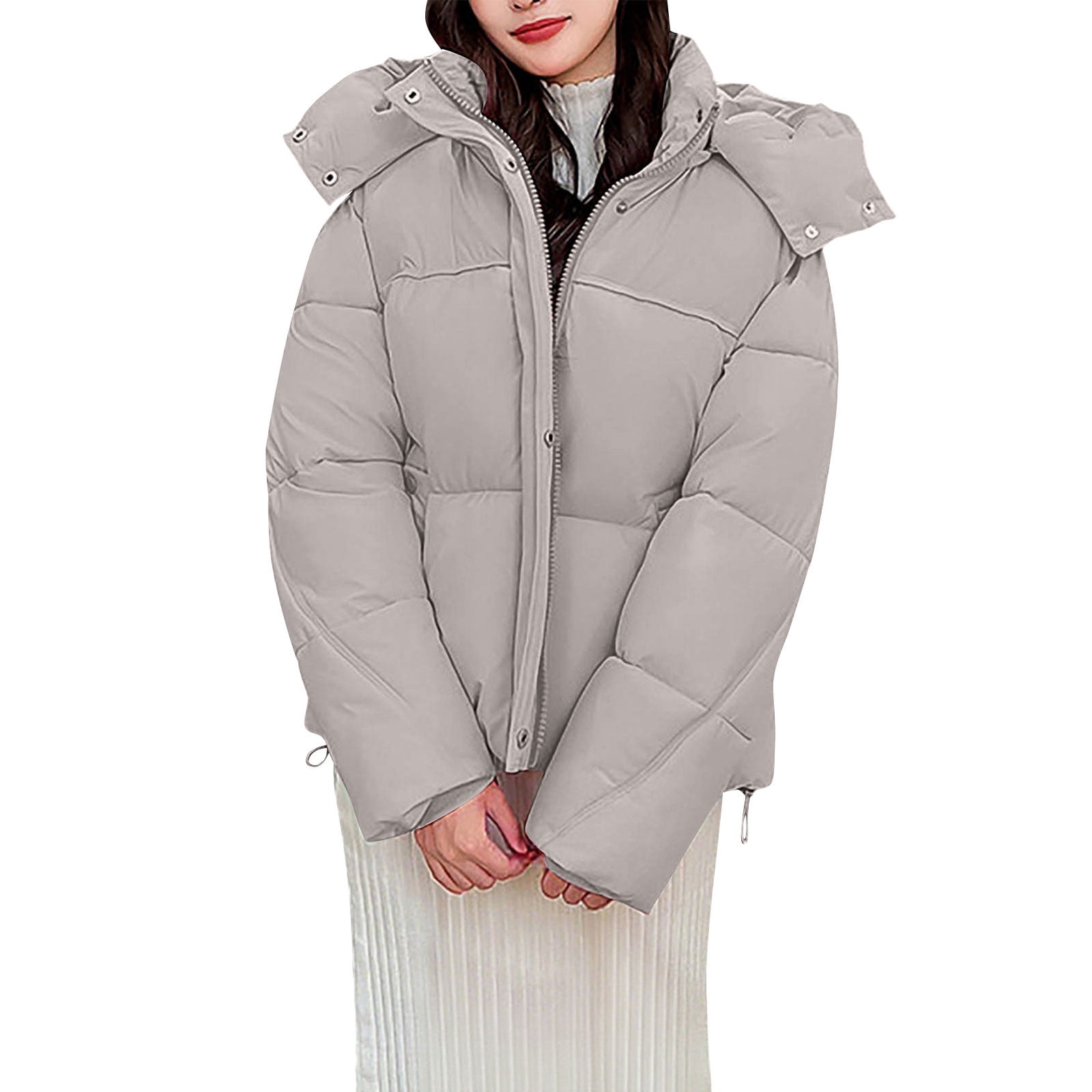 FDGIU Winter Jackets for Women Insulated Coat Ladies' Casual Colored ...