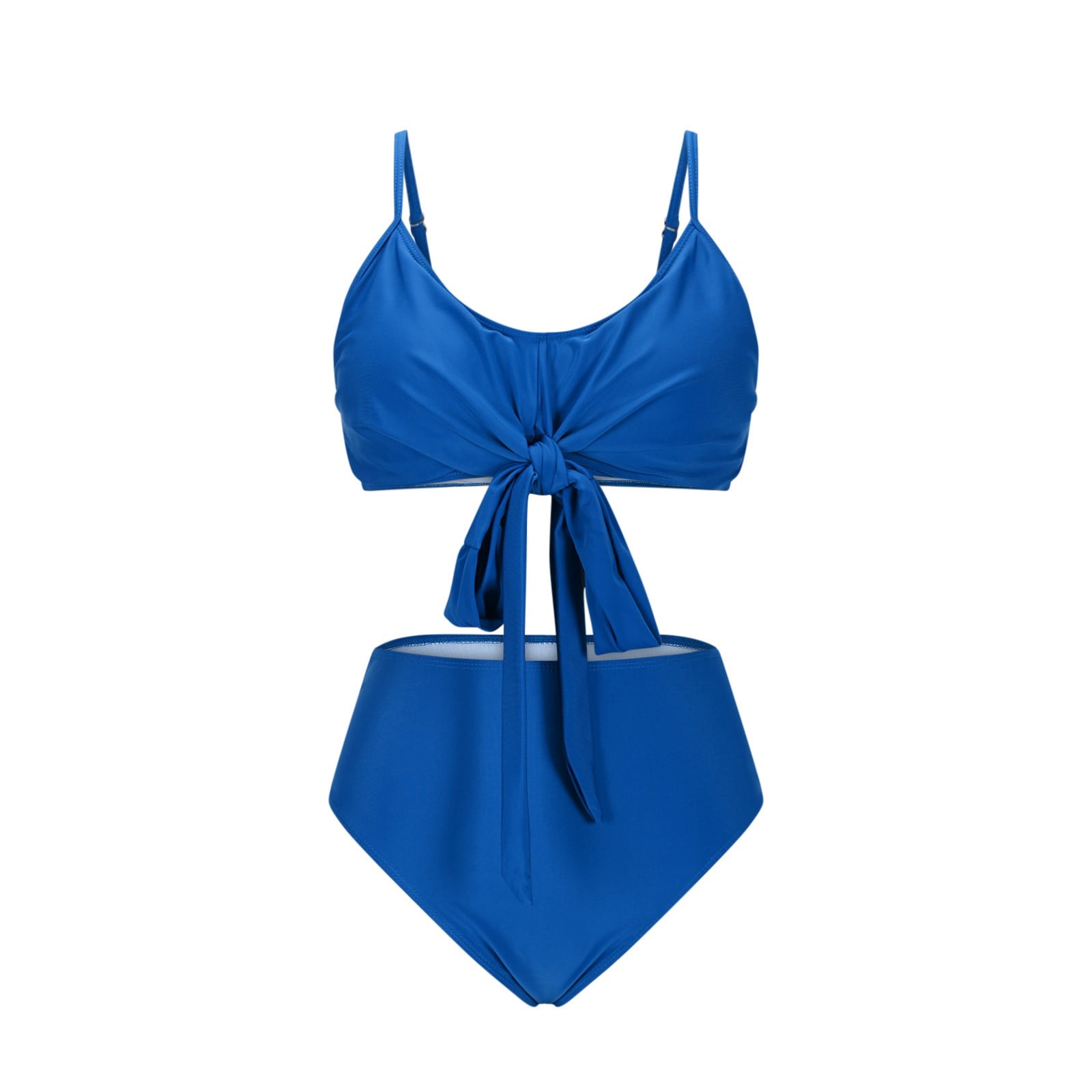 FDGIU Women's High Waisted Bikini Set V Neck Front & Adjustable Straps ...