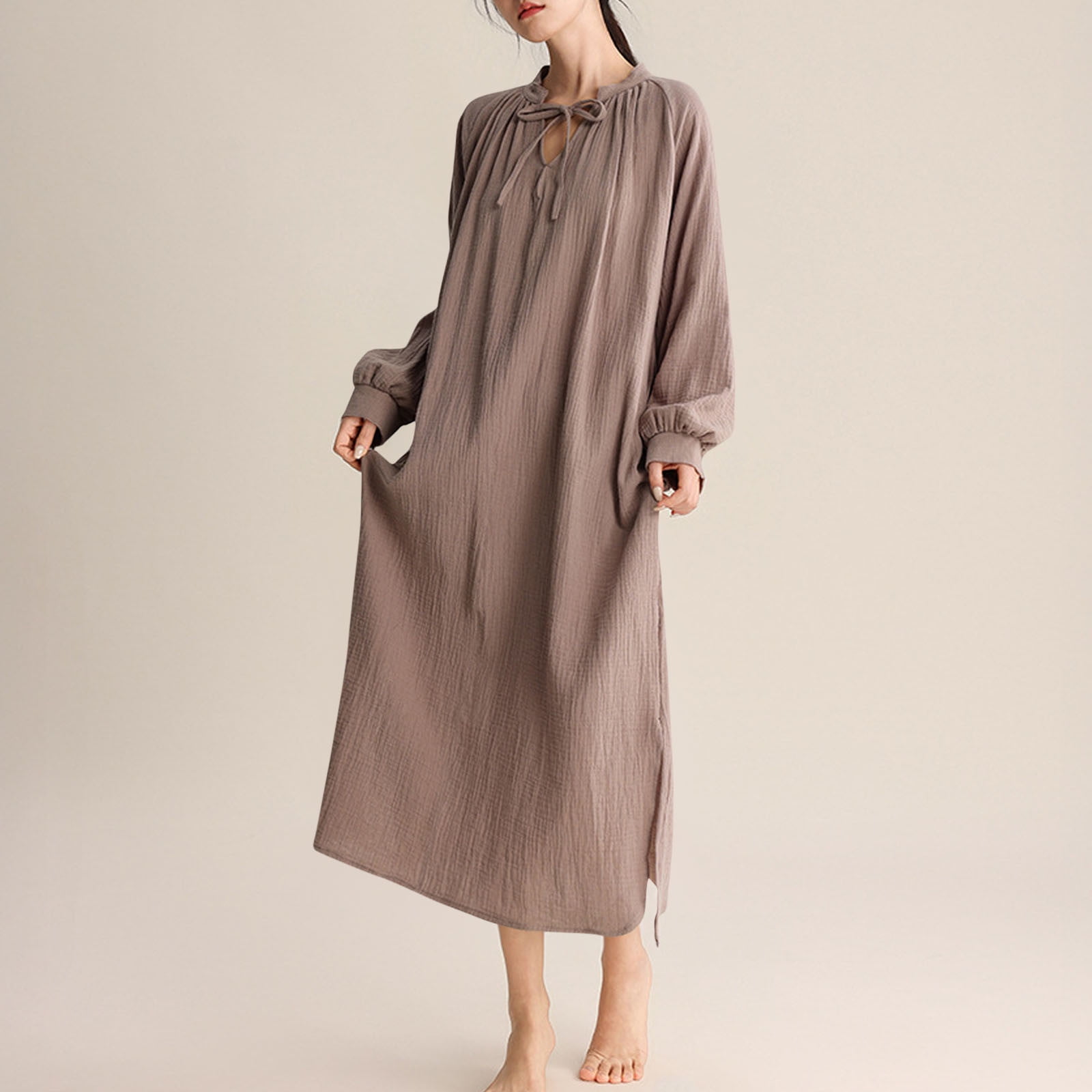 FDGIU Women's Sleepshirt Nightgown - Short Sleeve Soft Cute Night Dress ...