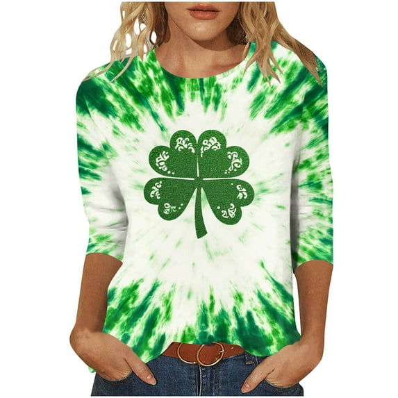 FDGIU ‌‌‌‌‌‌‌Women's St. Patrick's Day Graphic Tee - Short Sleeve Crew ...