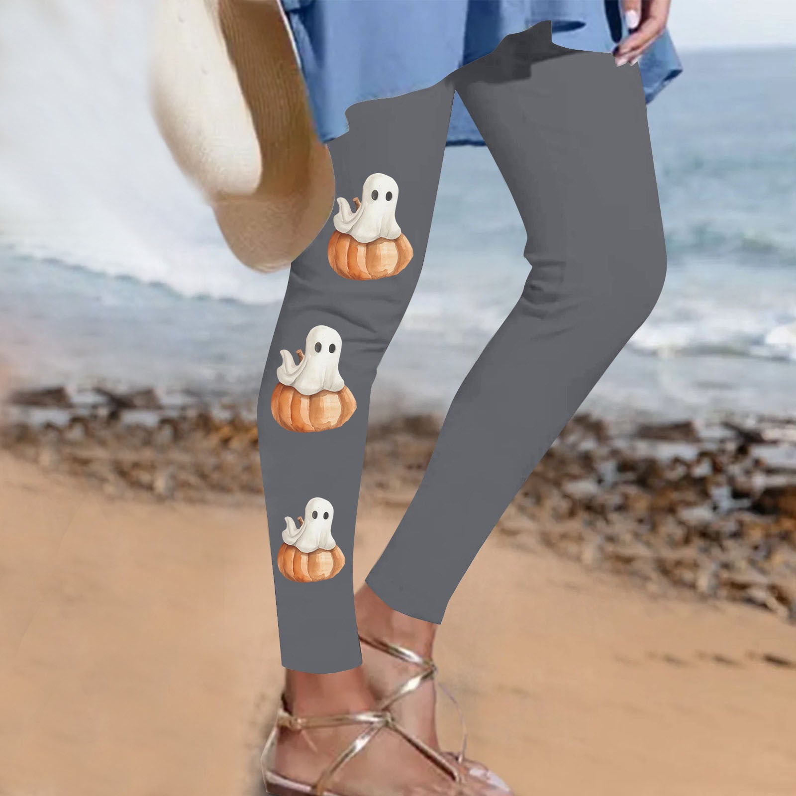 FDGIU Yoga Pants Stretch Pants Women's Halloween Fashion Printed High ...