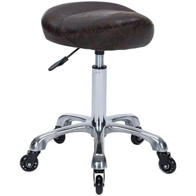 FDIGLUL Adjustable Rolling Stool with Wheels Height Adjustable Medical ...