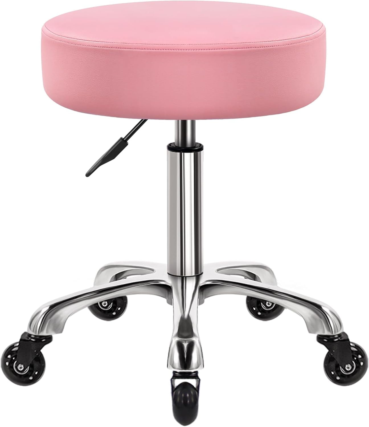 FDIGLUL Heavy Duty Rolling Stool with Wheels Hydraulic Swivel ...