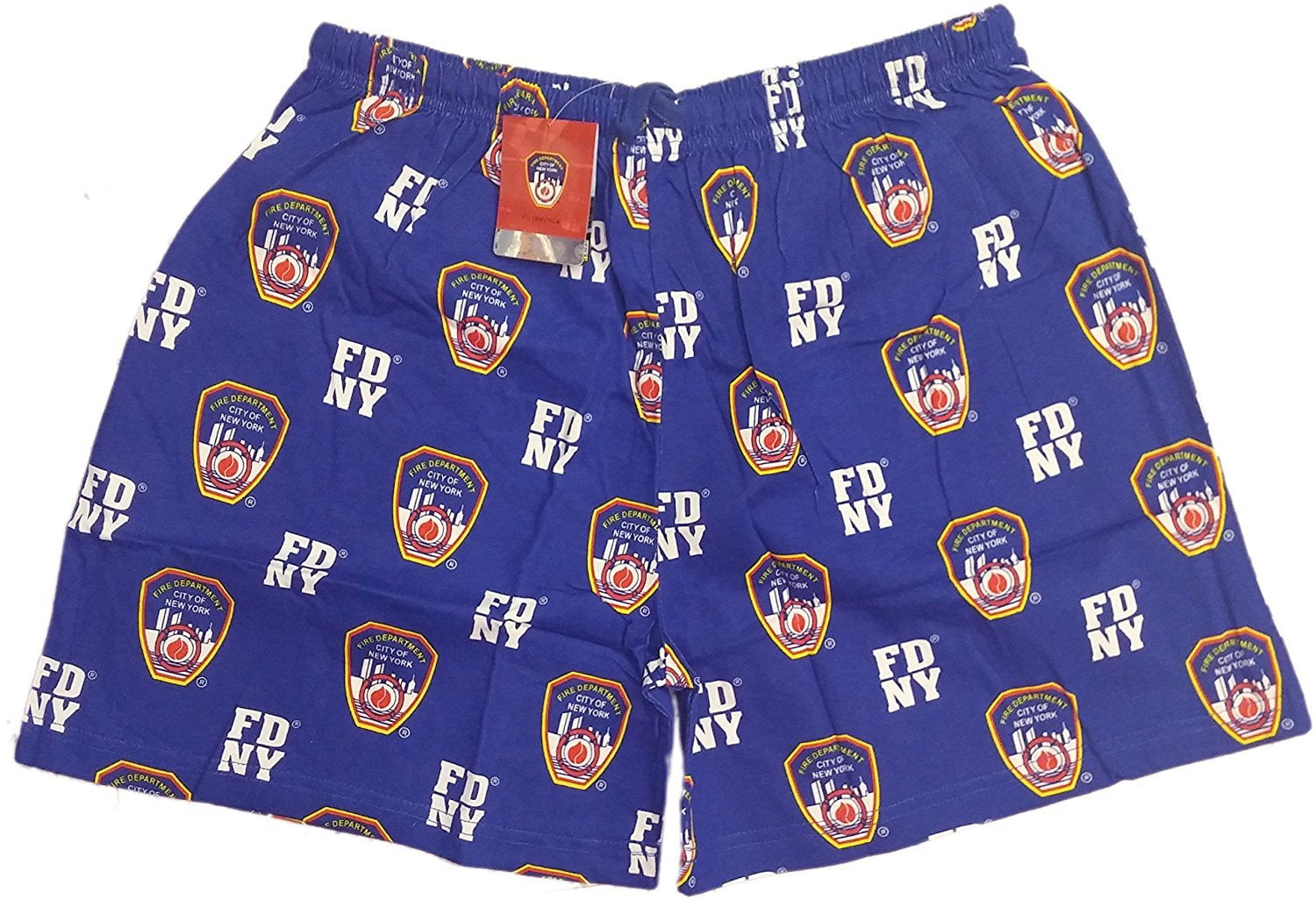 FDNY Boxer Shorts Blue Mens Sleepwear NYC Fire Dept Gift XL - Walmart.com