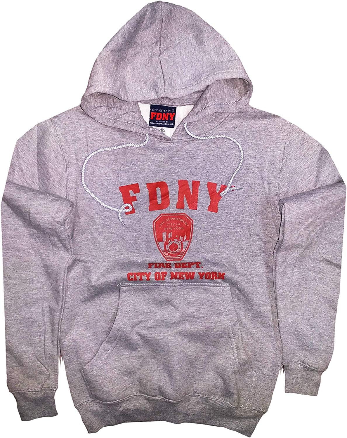 FDNY Hoodie Sweatshirt New York City Fire Department Screen Printed ...