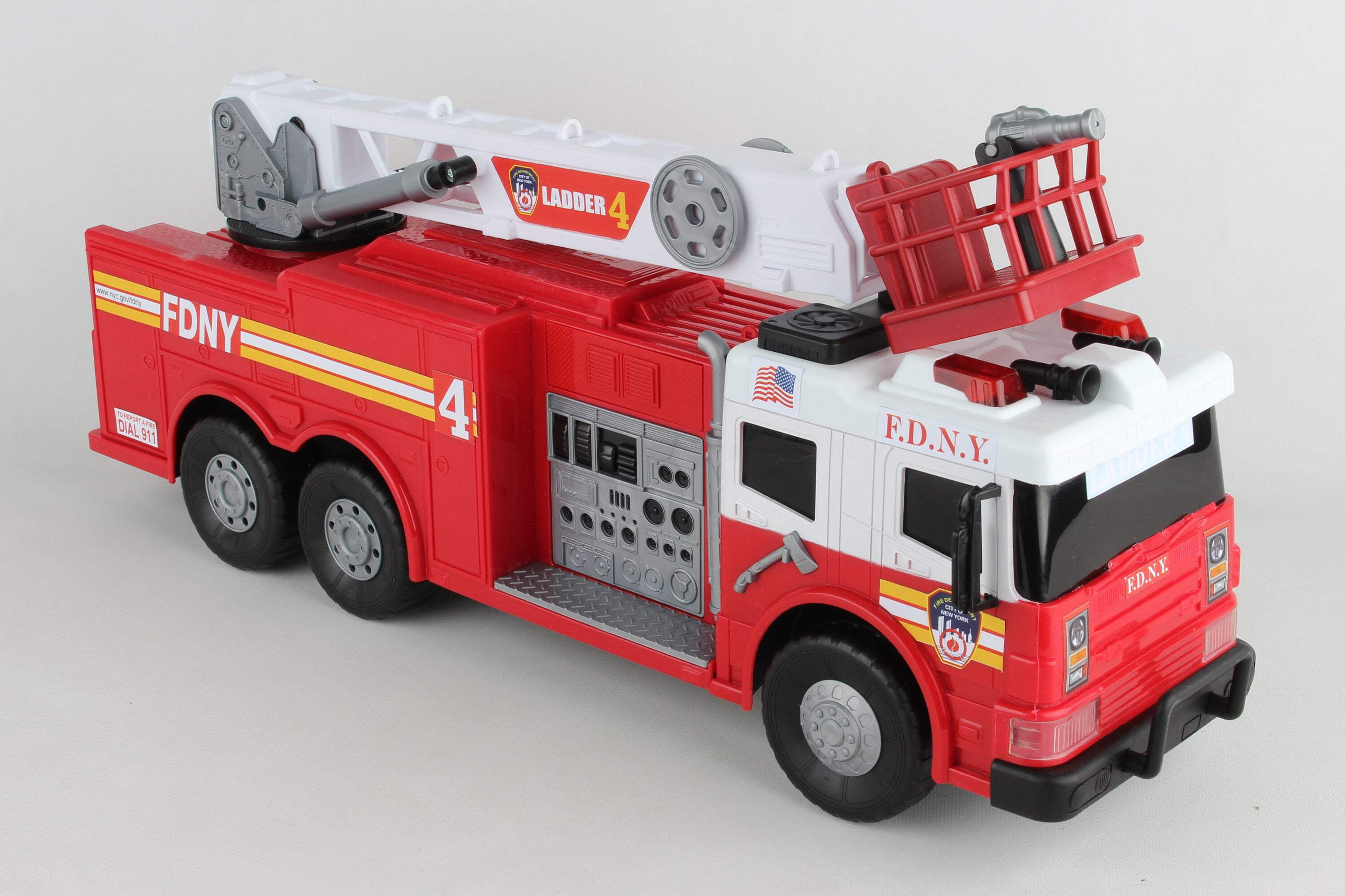 FDNY: Ladder & Fire Truck 24" - Lights & Sound, Daron Worldwide, Ages 3 ...
