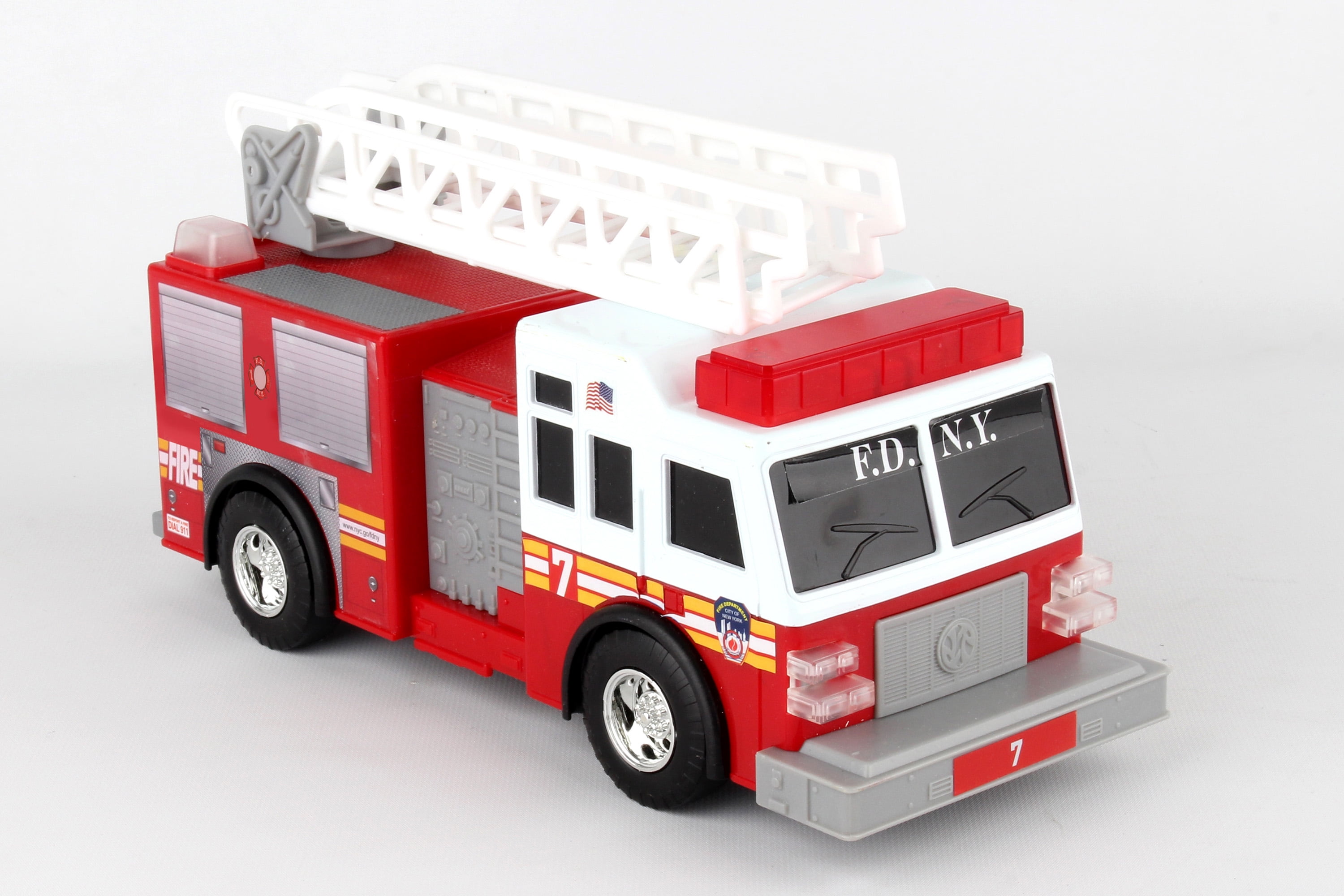 FDNY MOTORIZED LADDER TRUCK WITH LIGHTS & SOUND - Walmart.com