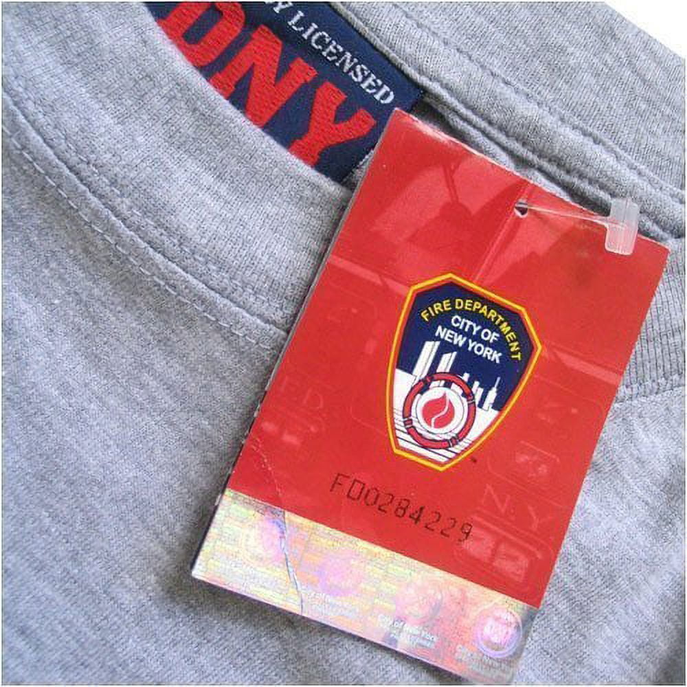 FDNY T-SHIRT Crewneck New York Fire Department Athletic Tee, Gray ...