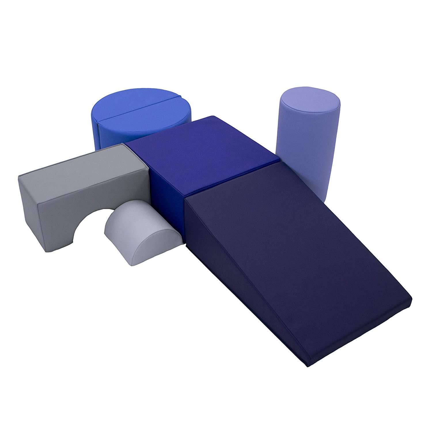 FDP Playtime and Climb Soft Play Set - 6-Piece Baby Climbing Blocks and ...