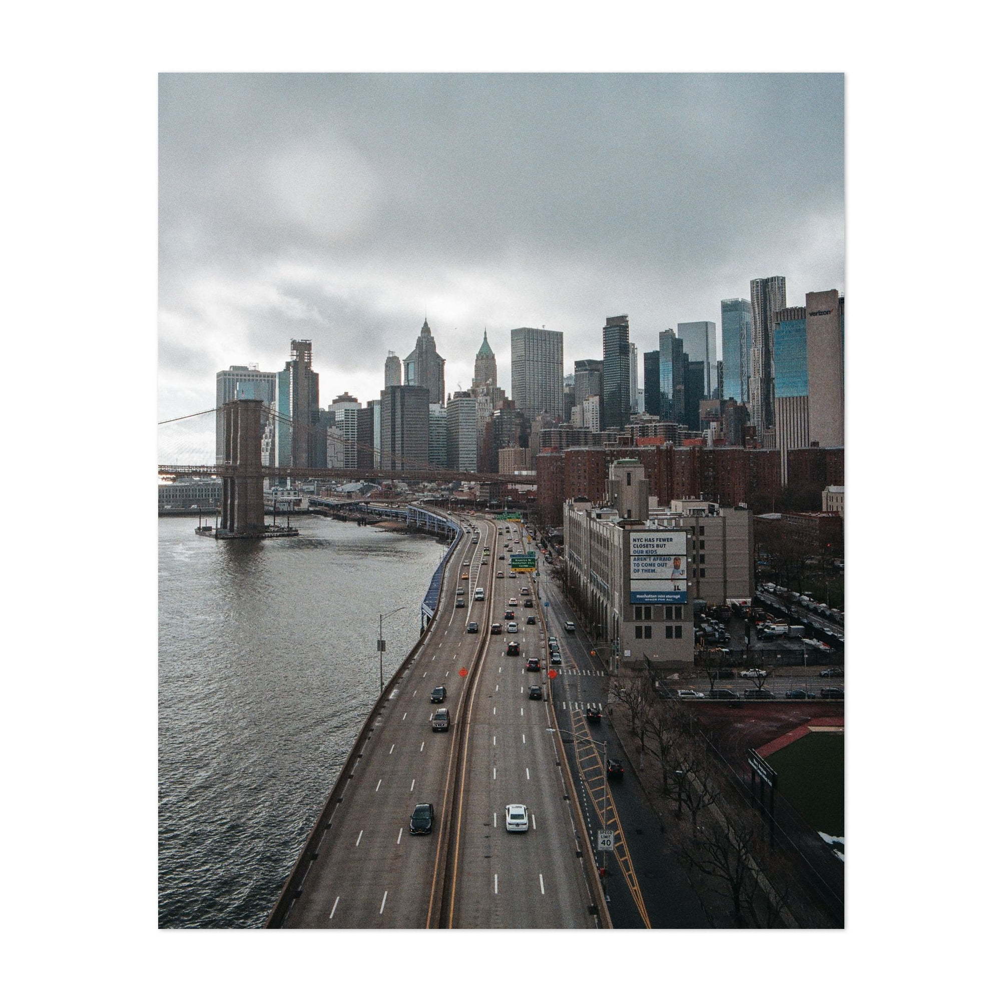 FDR Drive from Manhattan Bridge - Manhattan New York Photography ...