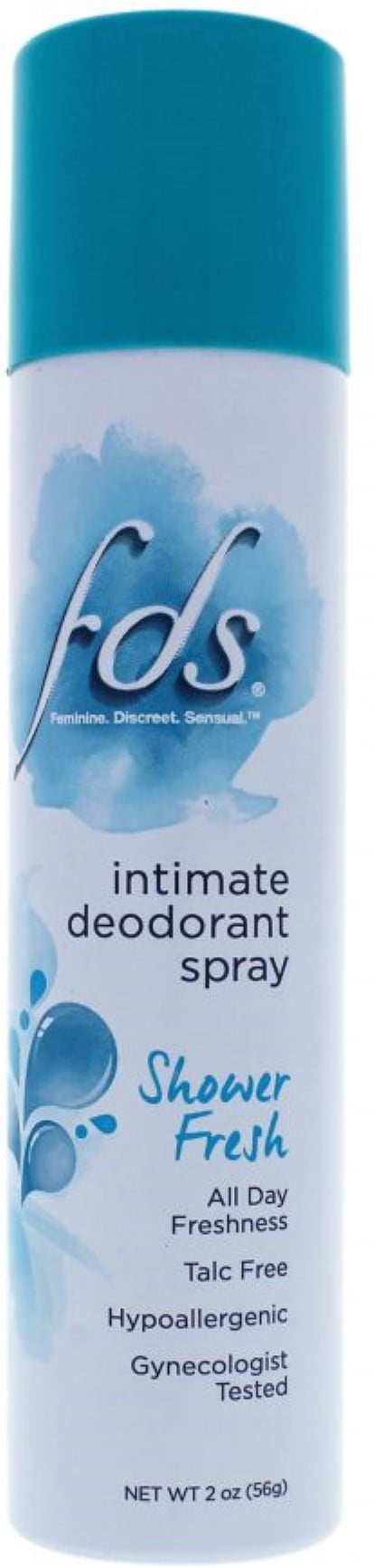 FDS Intimate Deodorant Spray, Shower Fresh, 2 oz (Pack of 2) - Walmart.com