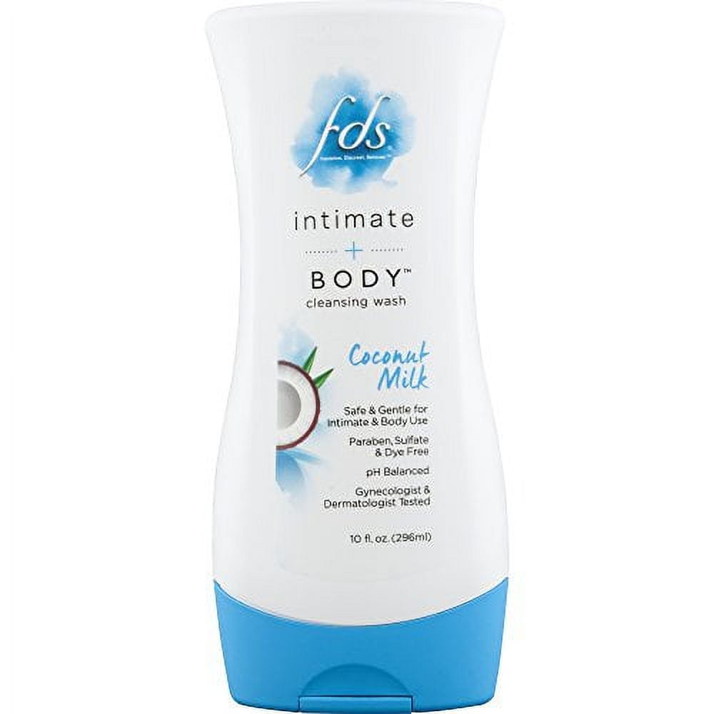 FDS Intimate Plus Body Cleansing Wash, Coconut Milk, 10 Oz, 2 Pack ...