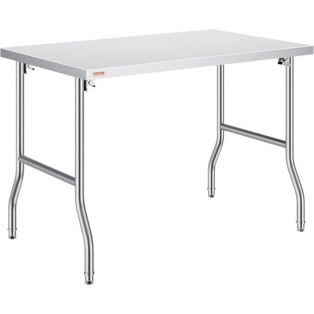 FDSHOIYN Commercial Worktable Workstation 48 x 24 Inch Folding ...