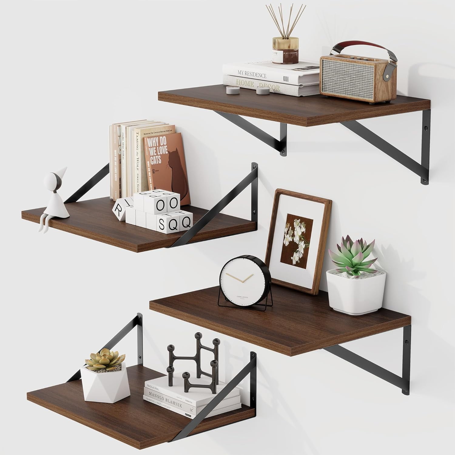 FDTBYHVYT 12 Inch Deep Floating Shelves for Wall 16W x 12D Wide ...