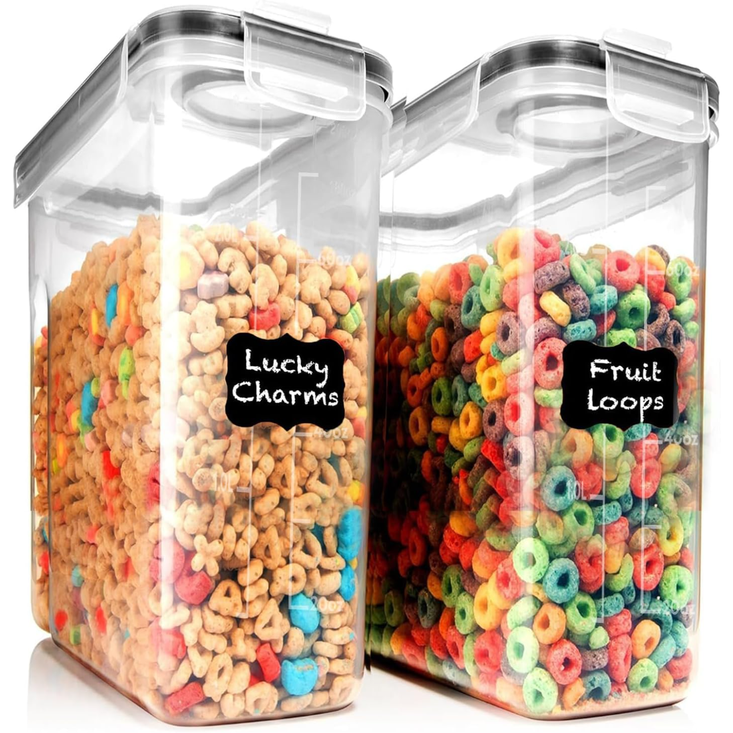FDTBYHVYT 2 Pack (2.5L / 84 Oz) Airtight Cereal Containers Storage for ...