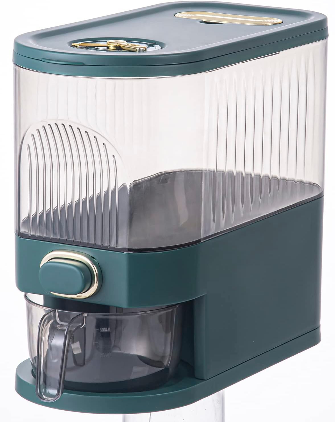 dxynlzq 22 Lbs Rice Dispenser Large Grain Container Storage with Lid ...