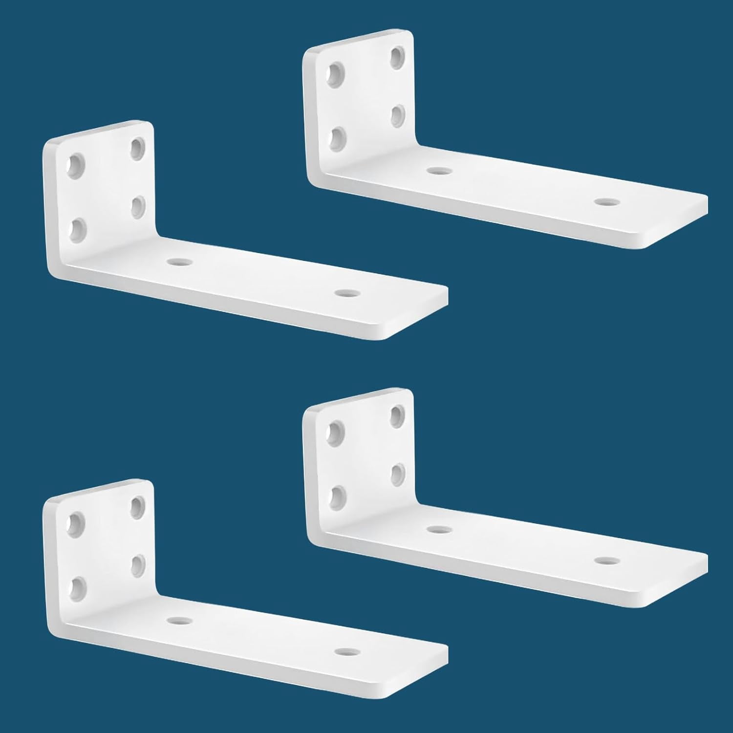 FDTBYHVYT 4 Pack Floating Shelf Bracket Heavy Duty Hidden Shelf ...
