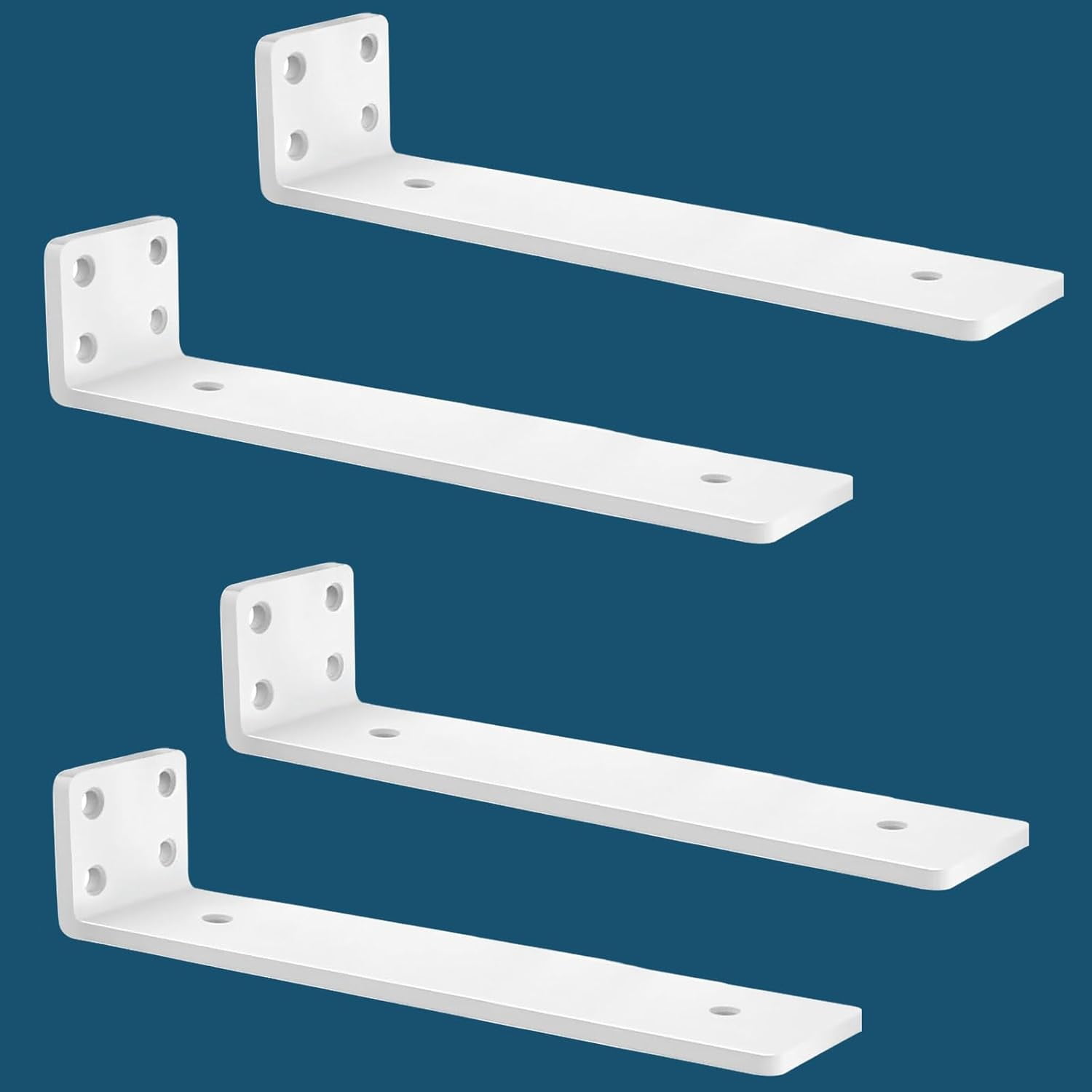 FDTBYHVYT 4 Pack Floating Shelf Bracket Heavy Duty Hidden Shelf ...