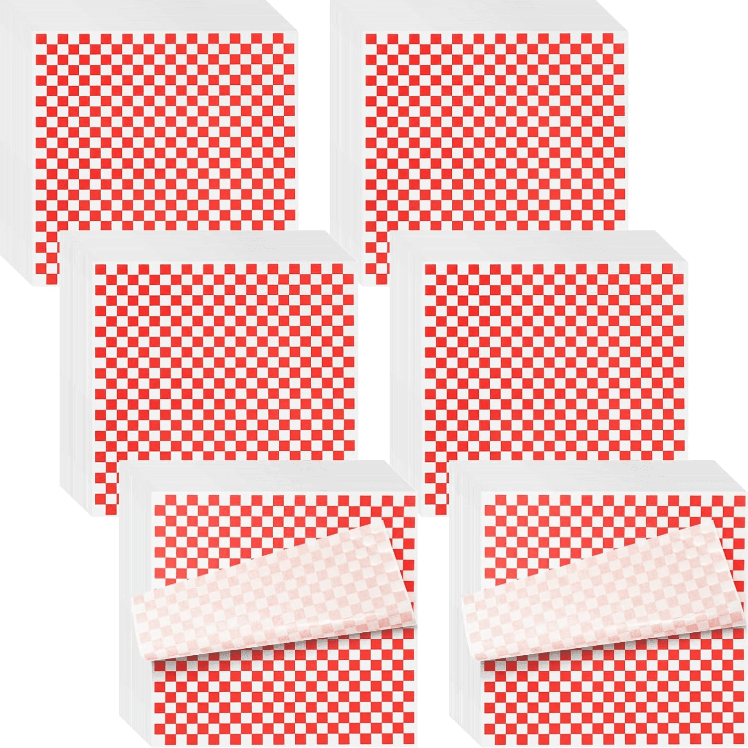 FDTBYHVYT 960 Pieces Deli Wax Paper Sheets 12 x 12 inches Checkered ...