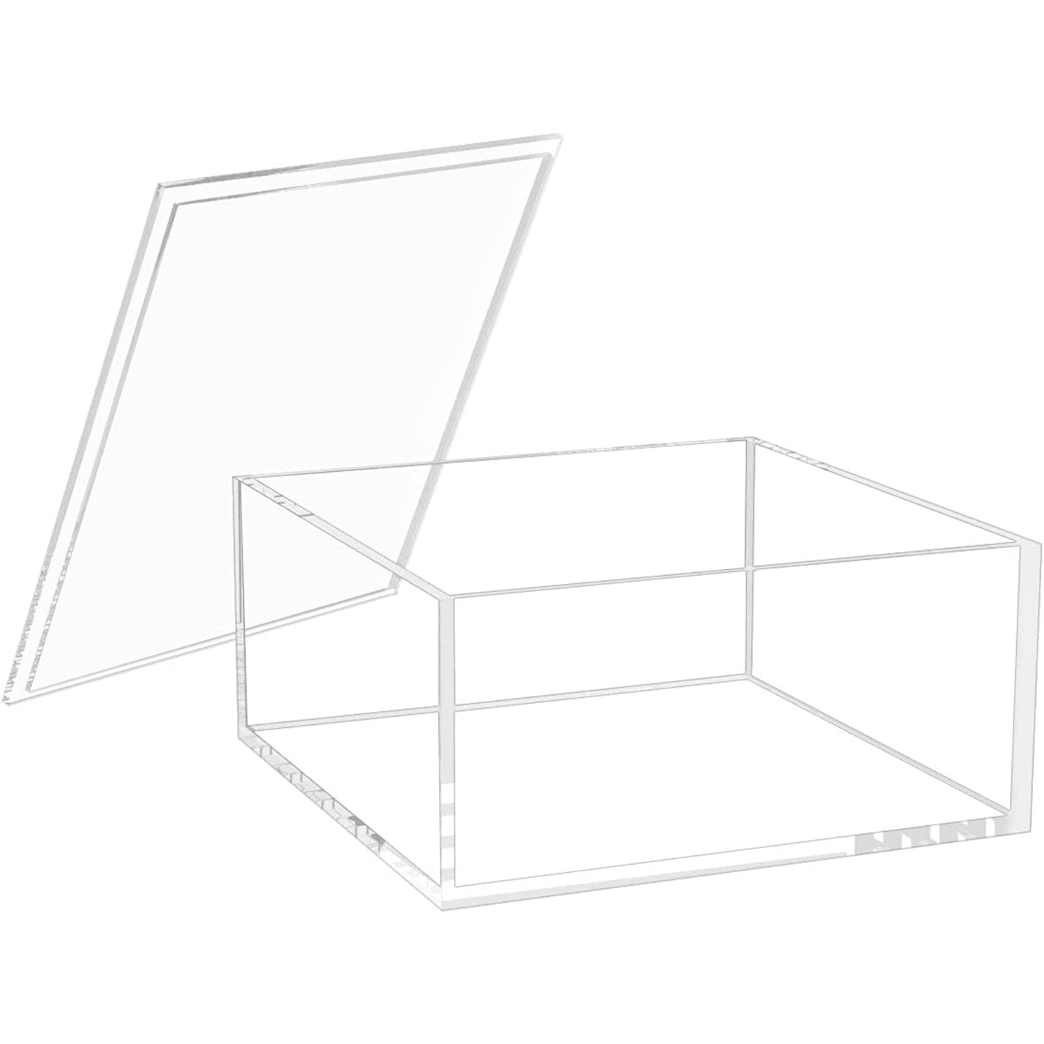 FDTBYHVYT Acrylic Storage with Lids 4\u2018\u2019 Clear Mult-Purpose ...