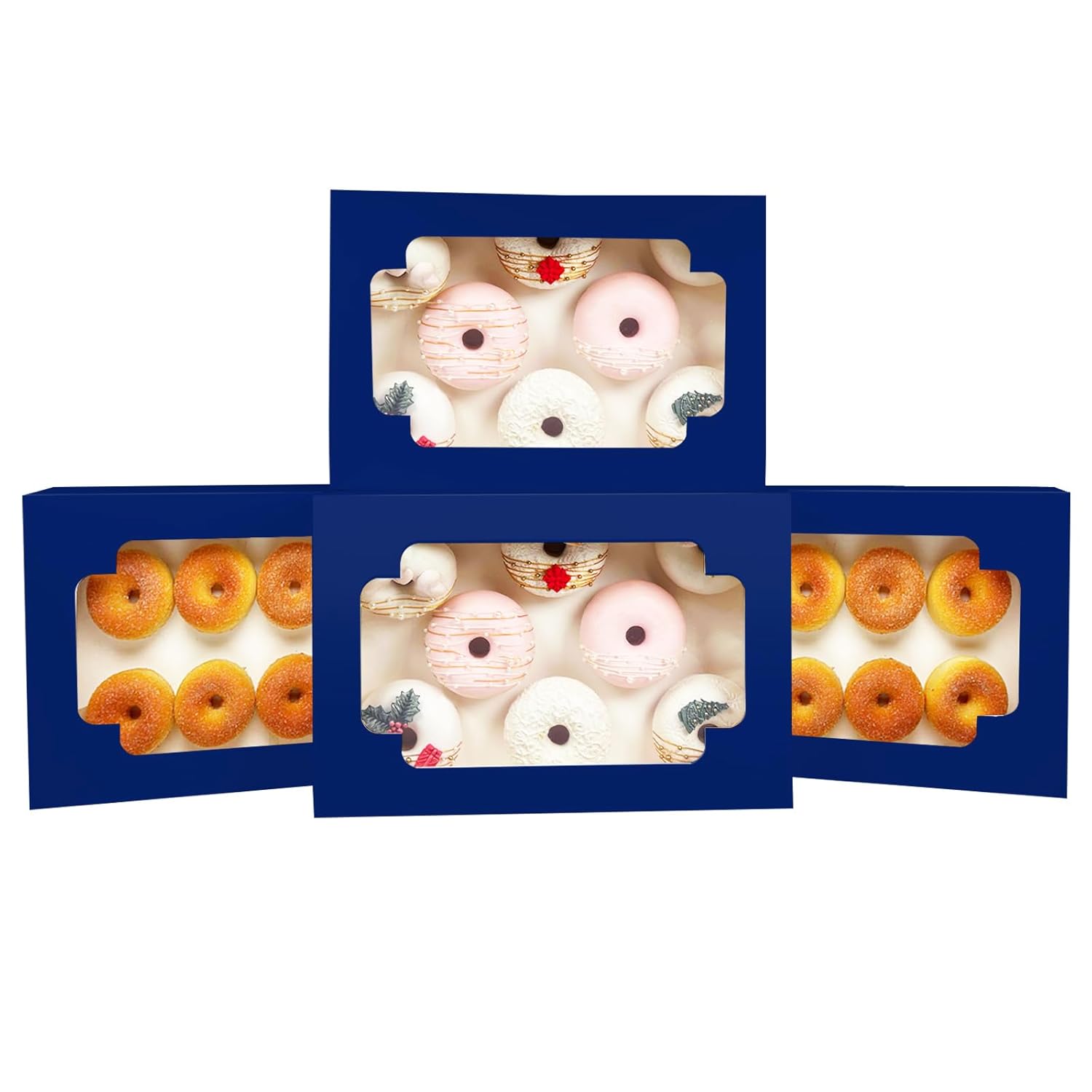 FDTBYHVYT Auto-pop up White Cookie with Window 12x8x2.5 inch 32 Packs ...
