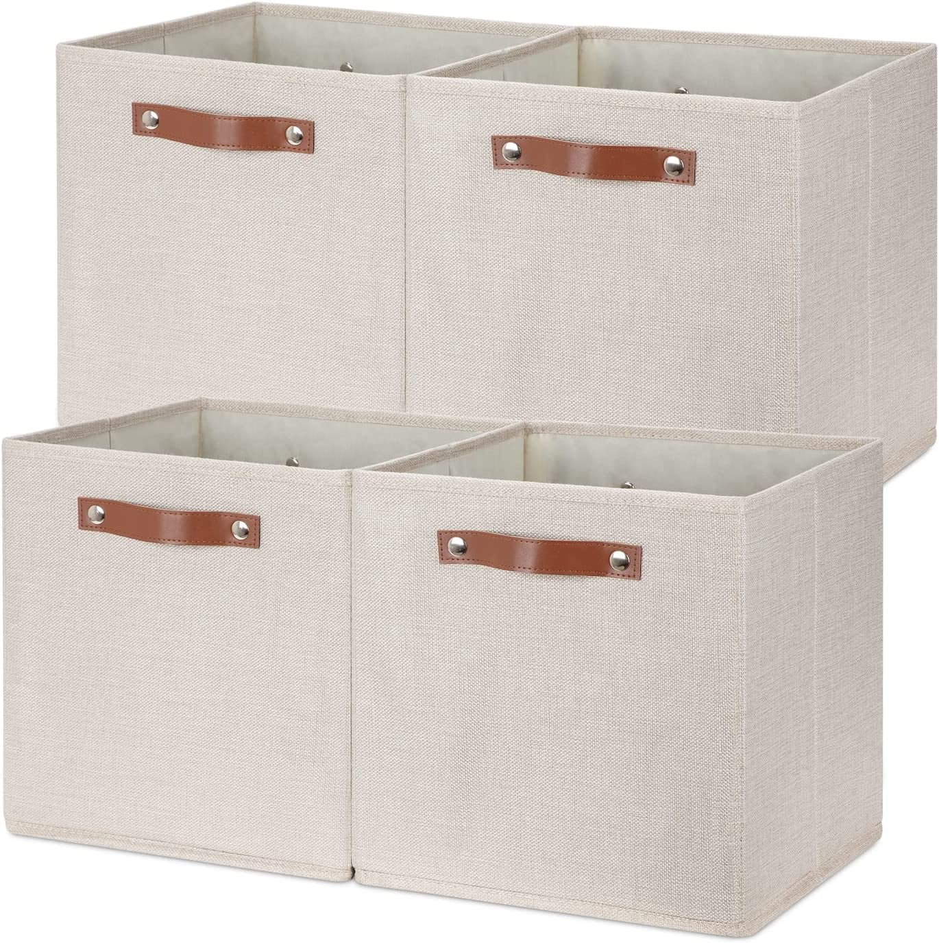 FDTBYHVYT Fabric Cube Storage Bins 12 Inch Decorative Storage Cubes ...